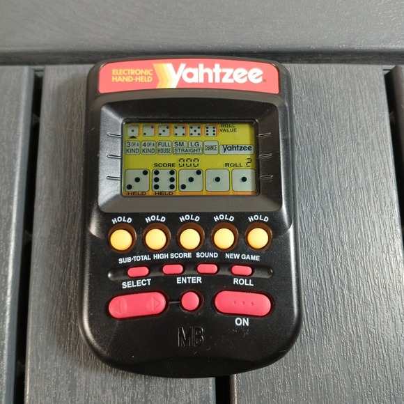 Video Games & Consoles | Handheld Electronic Yahtzee Black 1995 Milton ...